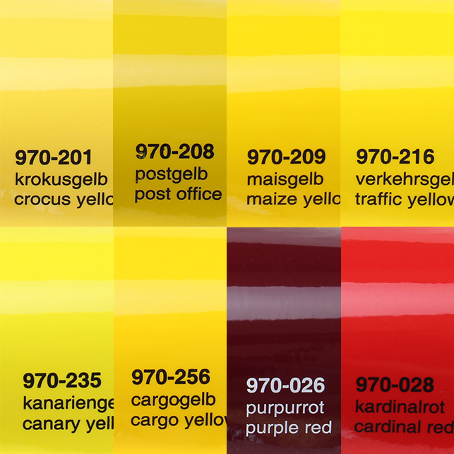 (17,09€/m²) 0,5m x 1,52m Oracal 970RA Schwarz Metallic Glanz 704 ...