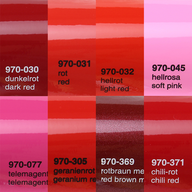 (17,09€/m²) 0,5m x 1,52m Oracal 970RA Schwarz Metallic Glanz 704 ...